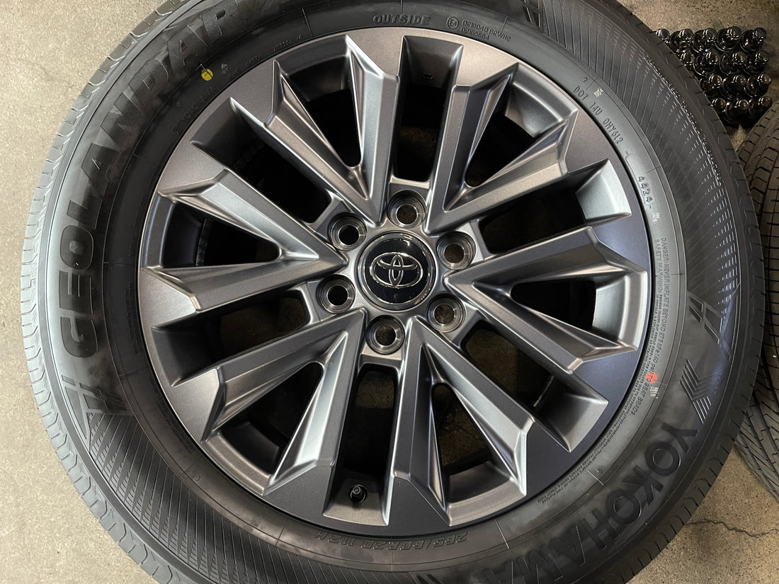 2025 Toyota Land Cruiser OEM Wheel & Tire 20x7.5 6x139.7 +60 – Socal Wheels
