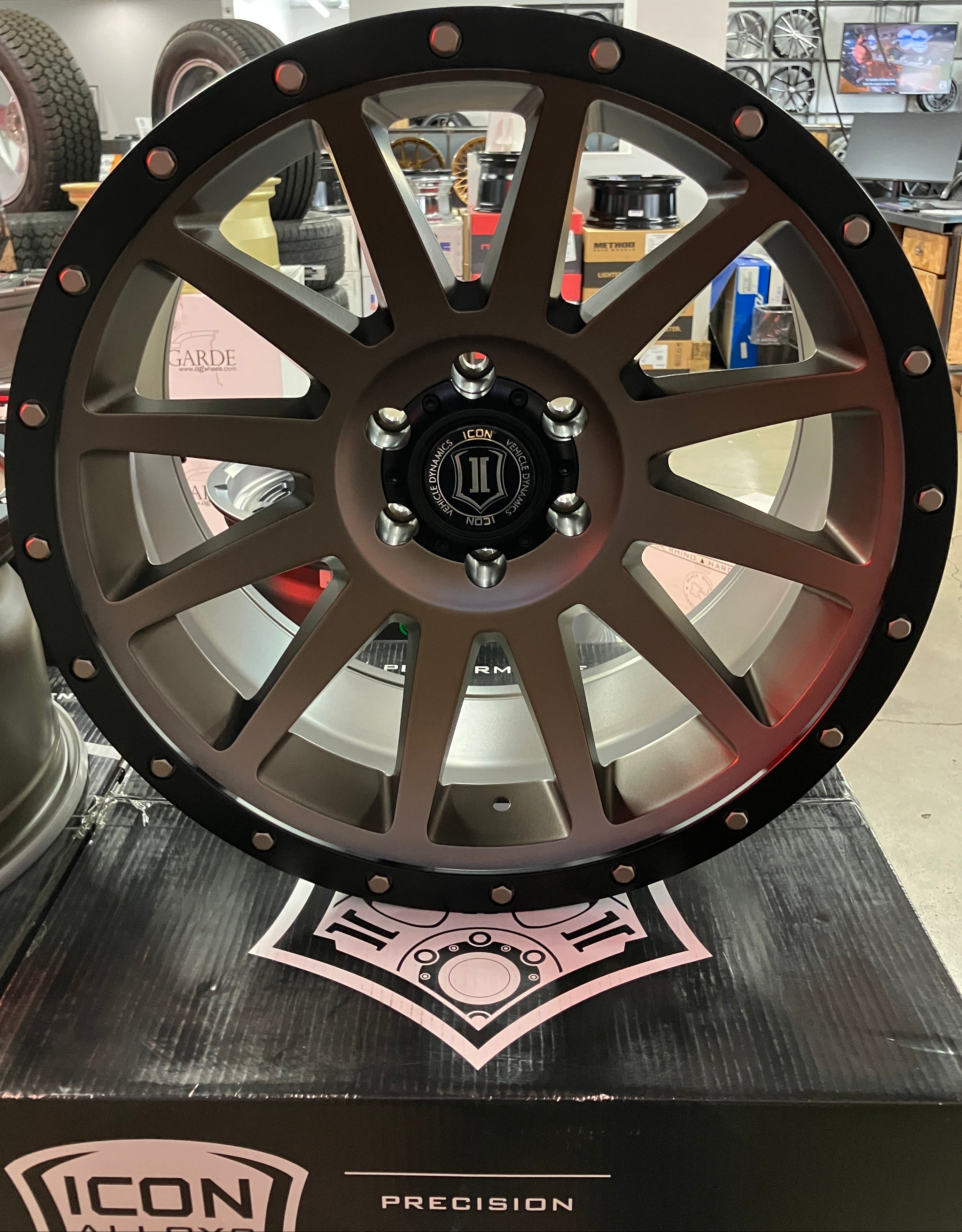 Four ICON Compression 20 Wheels F150 6x135 2020106347BR Bronze / Black ...