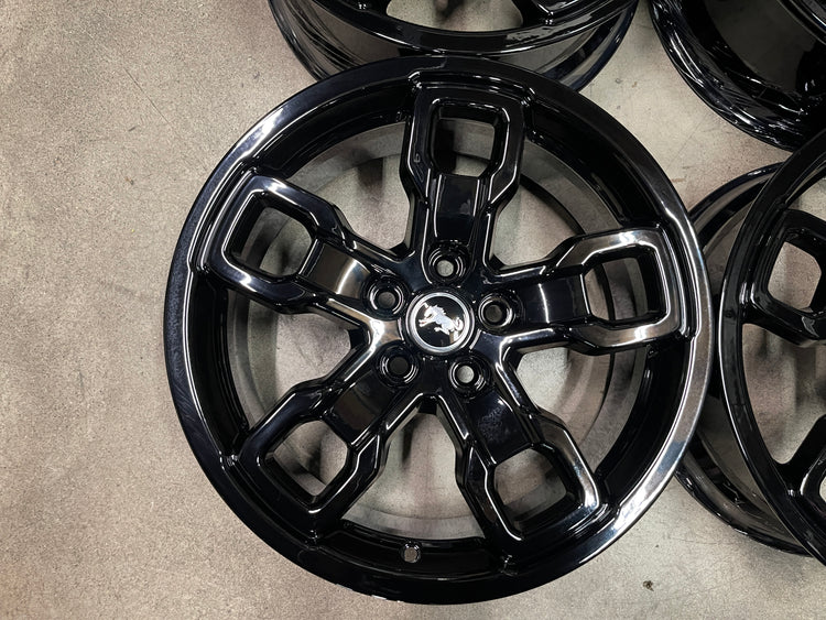 FOUR 2024 FORD BRONCO SPORT FACTORY 17 WHEELS OEM RIMS GLOSS BLACK MAV ...