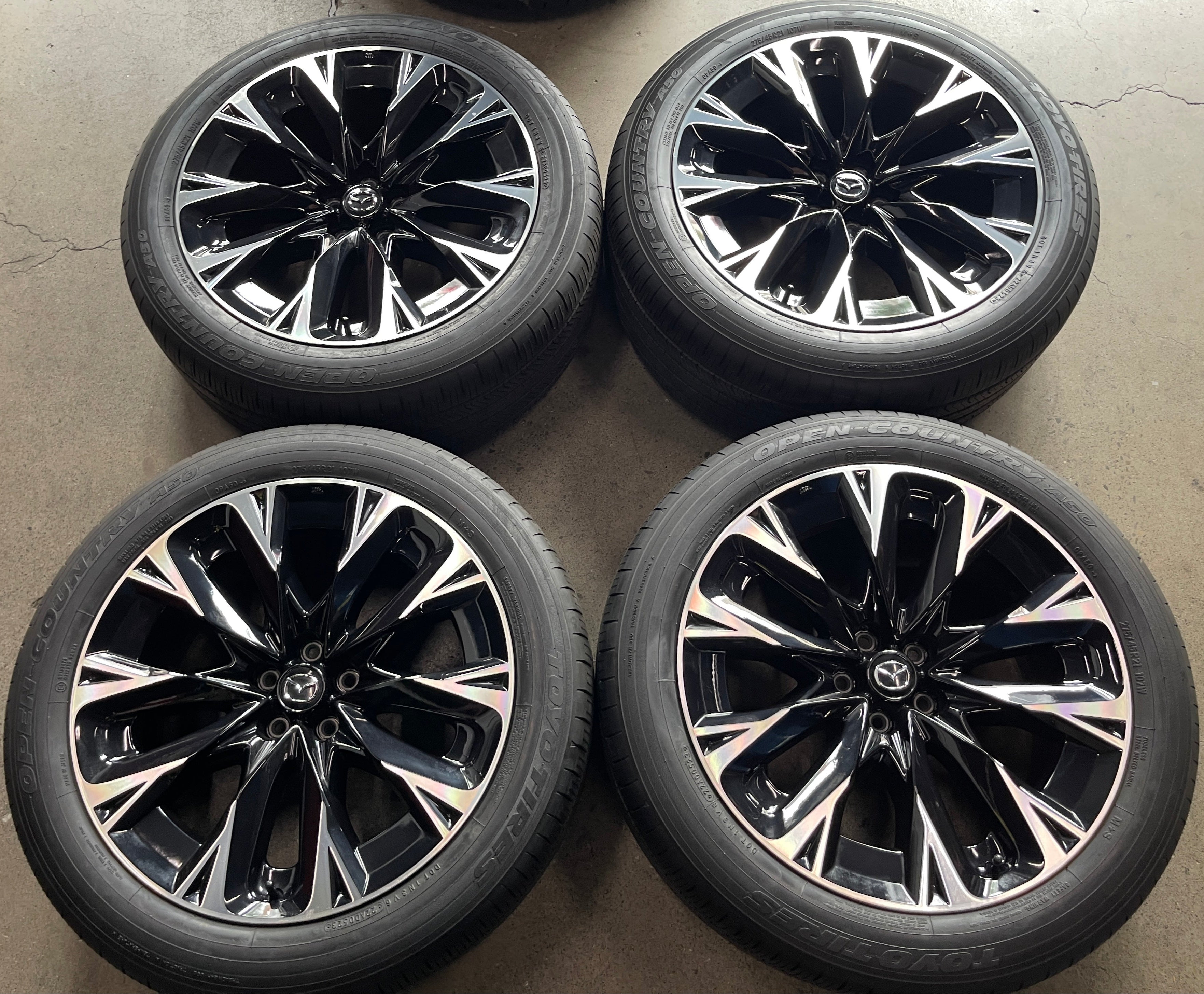 Sold 2025 Mazda CX90 CX-90 Factory 21 Wheels Tires OEM 9965029510 Rims ...