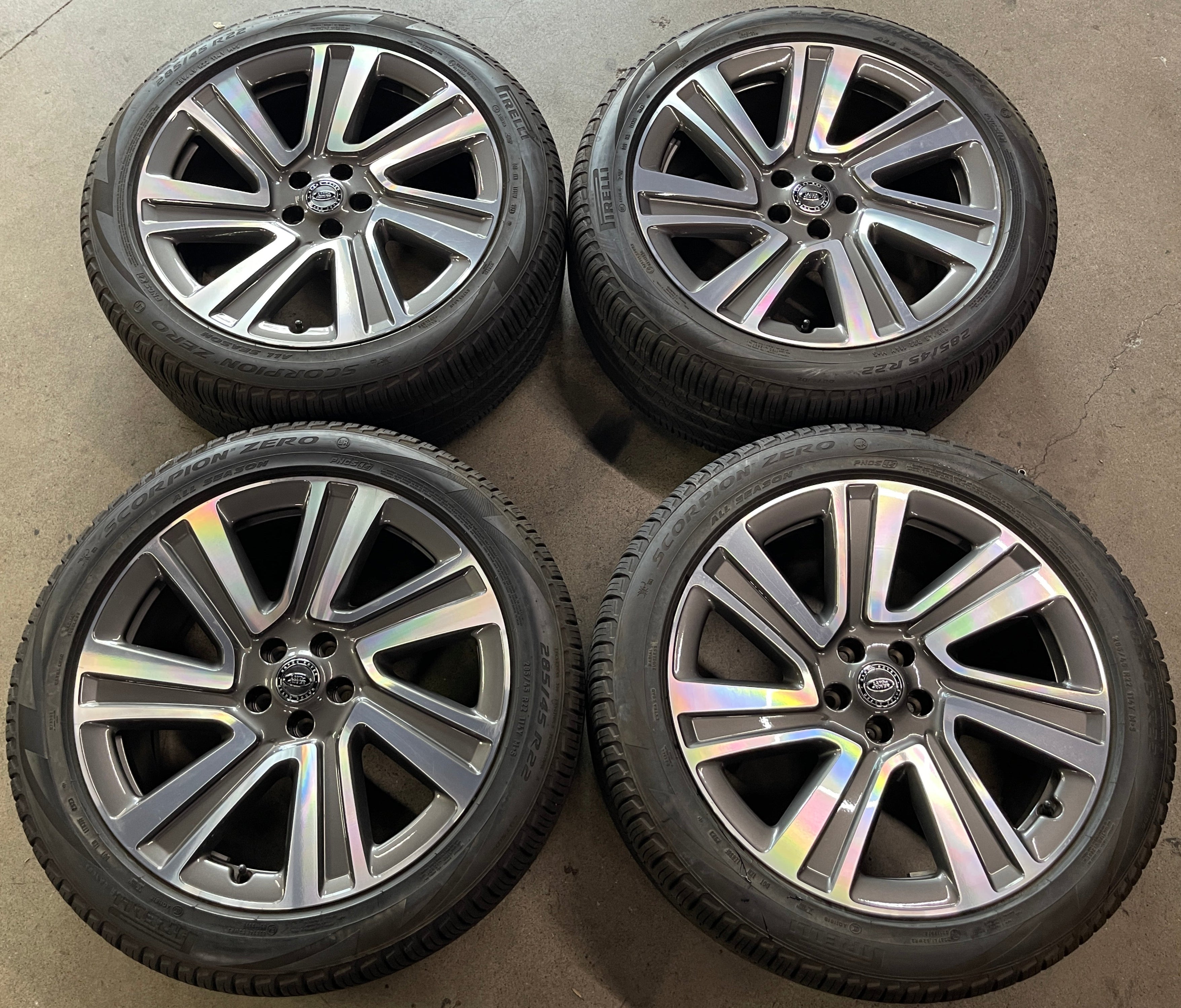 Land Rover Range Rover Sport Factory 22 Wheels Tires Rims OEM LR3 LR4 ...