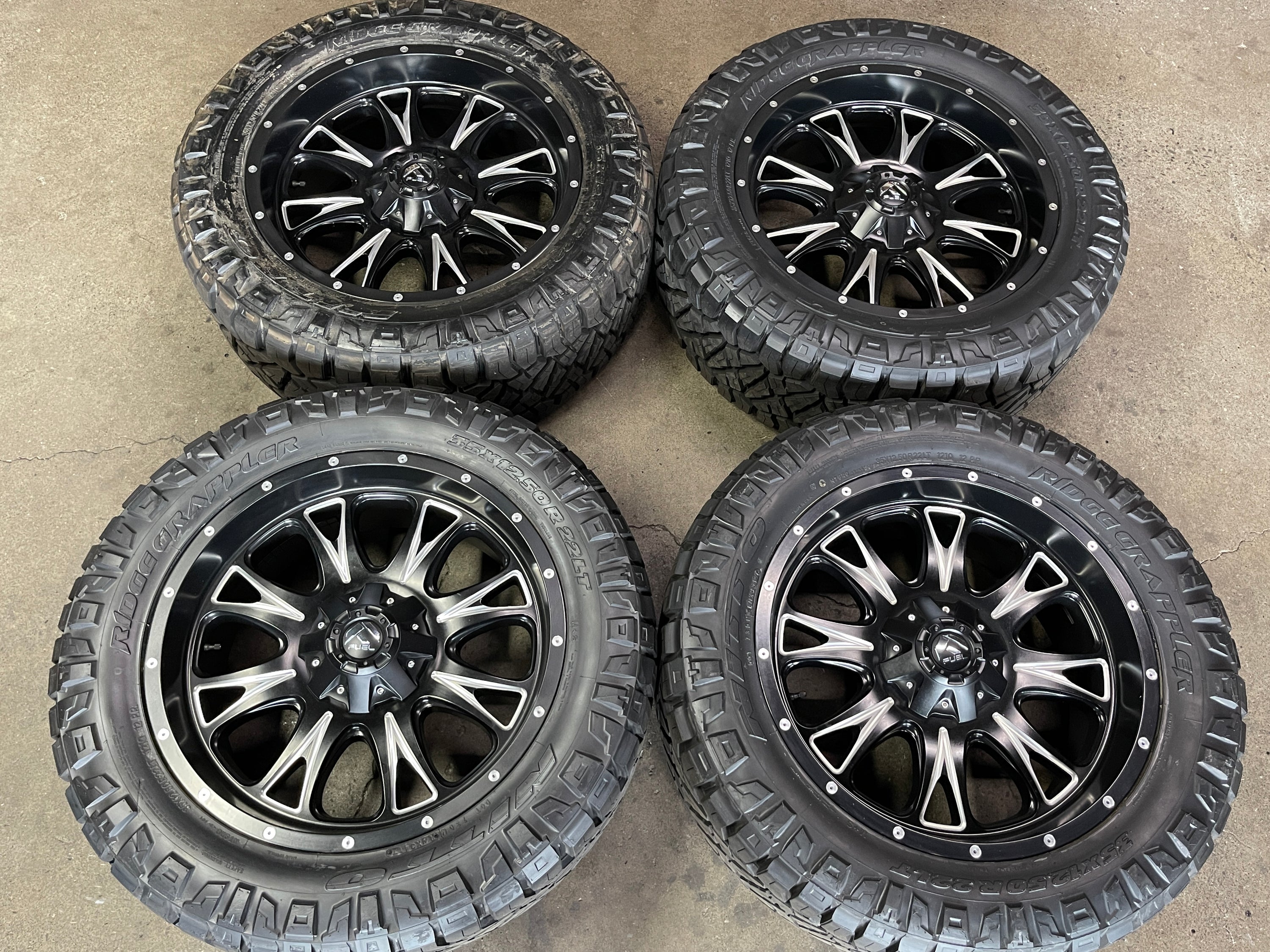 Sold Silverado Sierra F150 Fuel Throttle 22 Wheels Tires Rims Nitto Gr ...